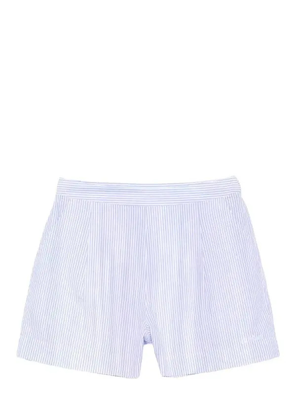 MC2 SAINT BARTH Amani Striped Shorts - Blue