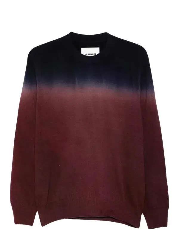 JIL SANDER Ombré Long-sleeve Sweater - Red