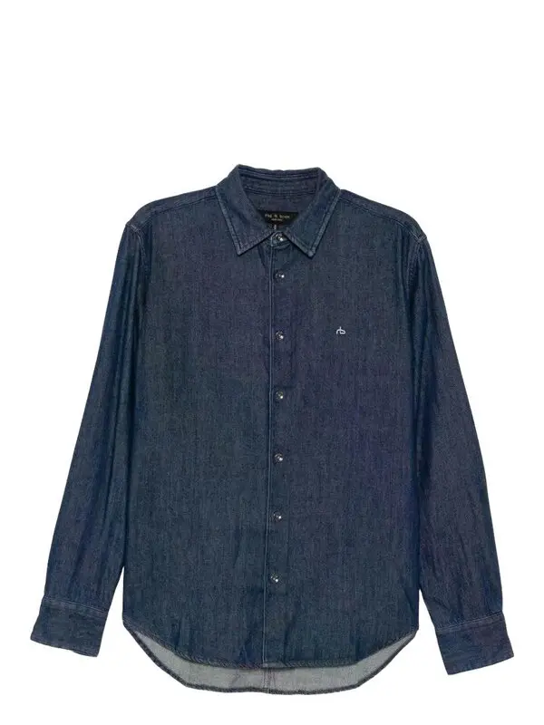 Rag & Bone Tomlin Denim Shirt - Blue