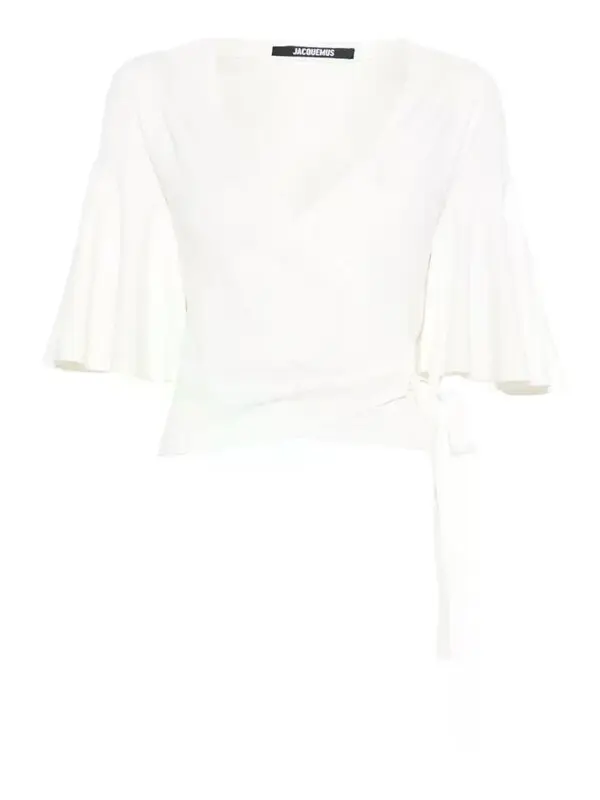 Jacquemus The Paysan Ruffled Top - White
