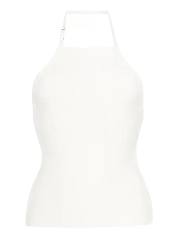 Jacquemus The Tablier Halter Top - White