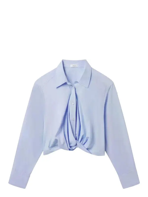 A.L.C. Leo Knotted Shirt - Blue