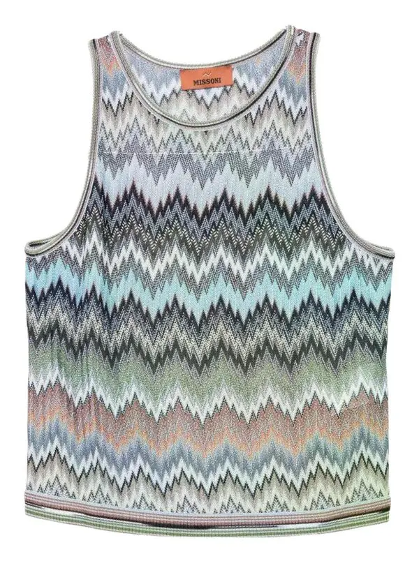 Missoni Crew-neck Vest - Blue