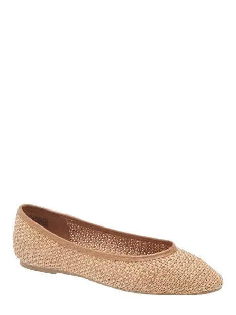 Tahari Woven Ballerina Flat - Natural