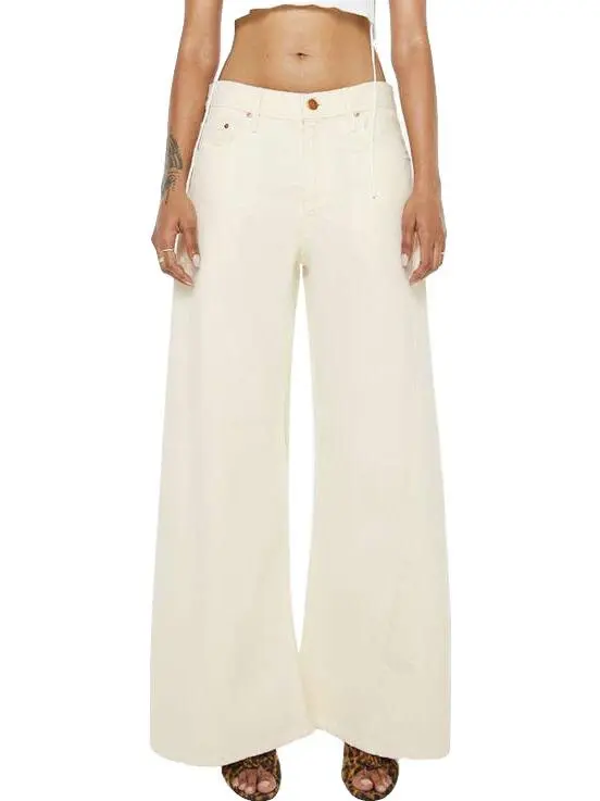MOTHER Lil Lemon Twist High-waist Flare Leg Jeans - Natural