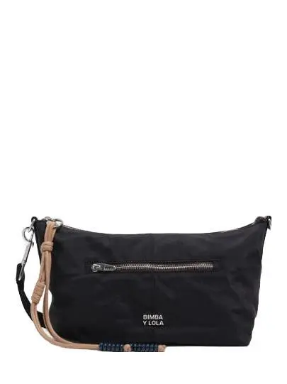 Bimba Y Lola Nylon Trapecio Bag - Graphite