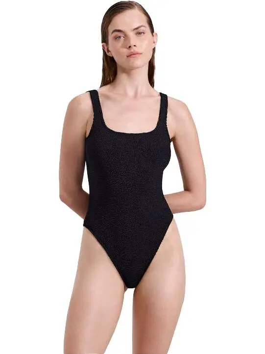 LUMA GOTTEX Tulum Square Neck One Piece - Black