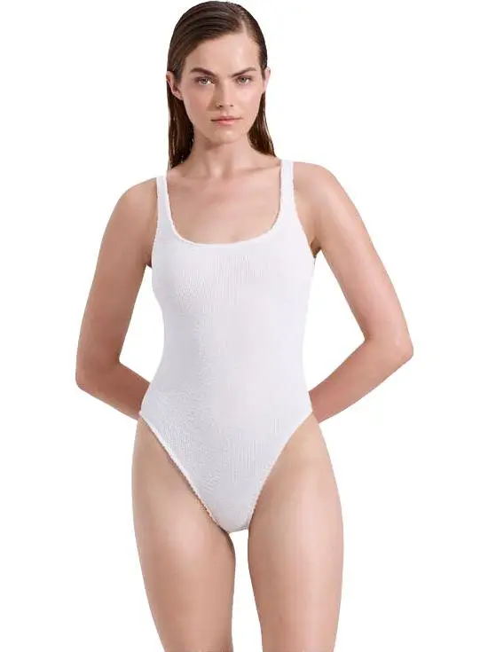 LUMA GOTTEX Tulum Square Neck One Piece - White