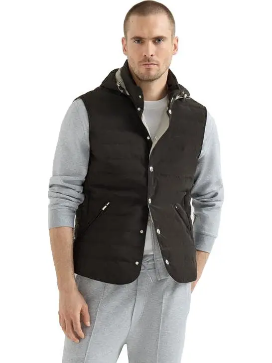 Brunello Cucinelli Down Padded Vest - Black