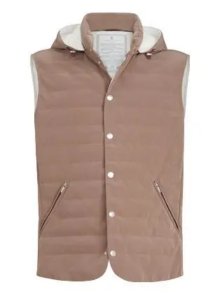 Brunello Cucinelli Down Vest - Hazelnut