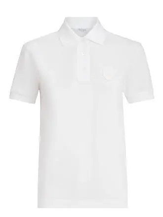 Brunello Cucinelli Stretch Cotton Piqué Polo Shirt With Logo - White