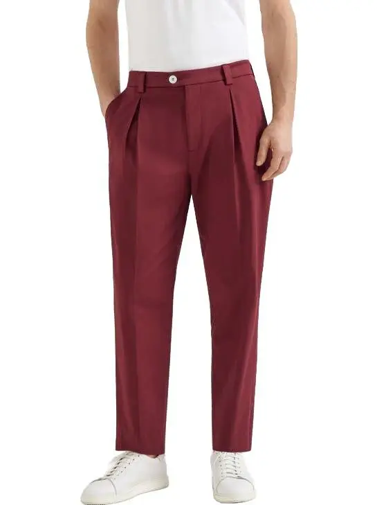 Brunello Cucinelli Trousers With Tee Holder - Cherry