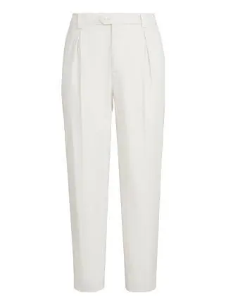 Brunello Cucinelli Trousers With Tee Holder - White