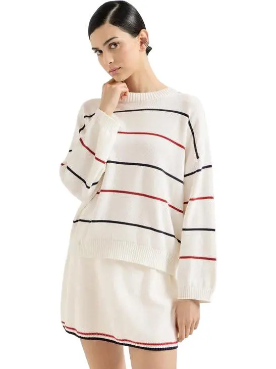 Brunello Cucinelli Textured Stripe Sweater - Panama