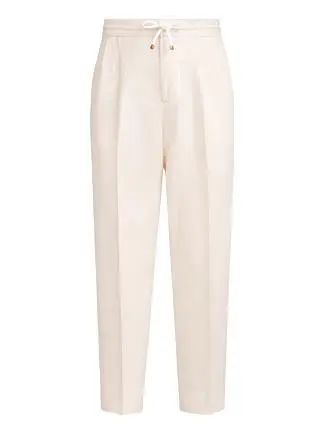 Brunello Cucinelli Trousers With Drawstring - Off-white