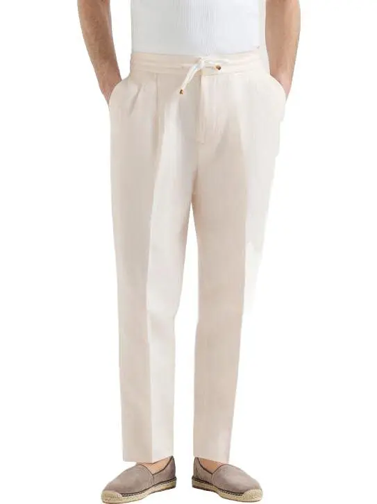 Brunello Cucinelli Trousers With Drawstring - Off-white