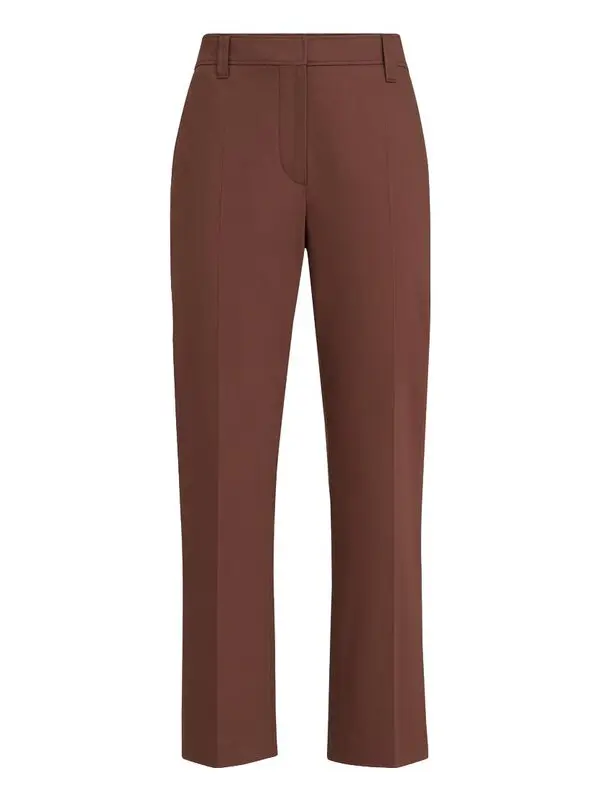 Brunello Cucinelli Cigarette Trousers - Bordeaux