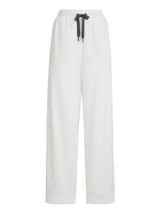 Brunello Cucinelli Piqué Track Trousers - White