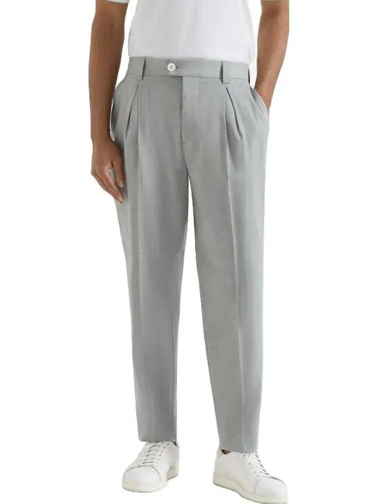 Brunello Cucinelli Trousers With Tee Holder - Pearl