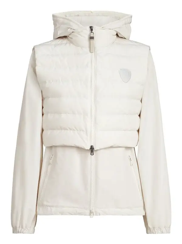 Brunello Cucinelli Taffeta Down Jacket - Cherry