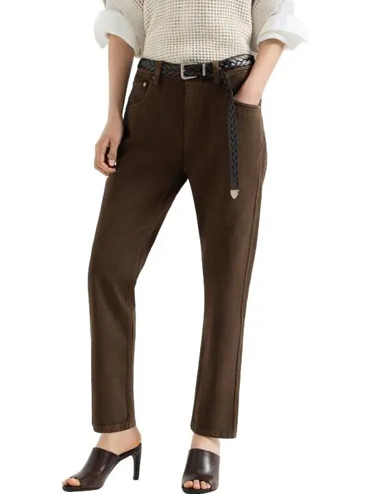 Brunello Cucinelli Straight Five-pocket Trousers - Chocolate