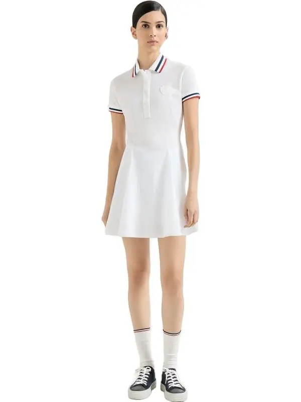 Brunello Cucinelli Mini Dress With Logo - White