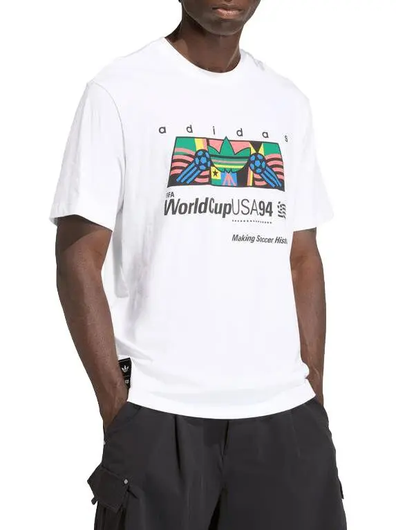 Adidas Fifa World Cup '94 Cotton Graphic T-shirt - White