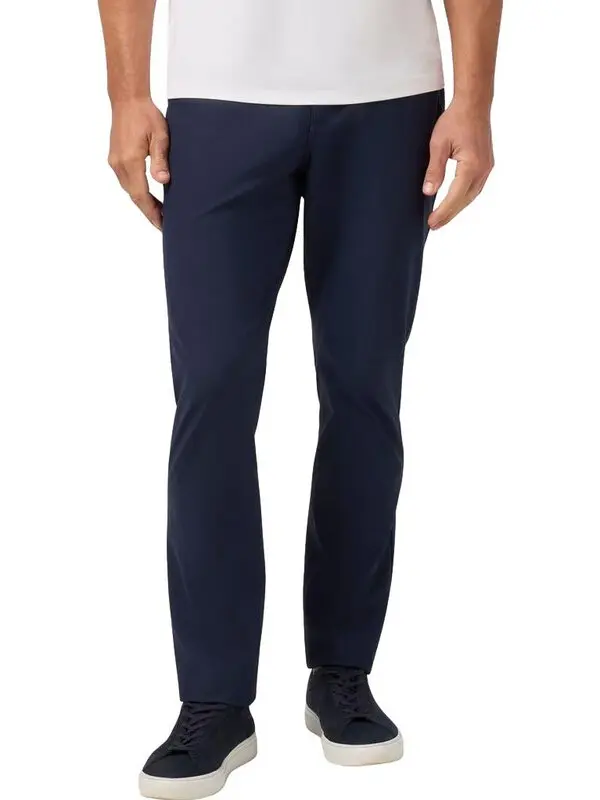 Mizzen+main Upton Straight Leg Stretch Five-pocket Pants - Navy