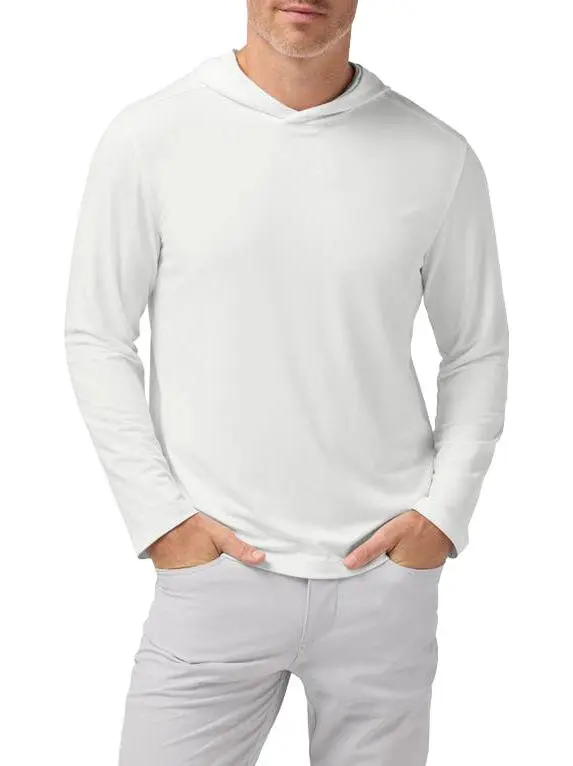 Mizzen+main Knox Long Sleeve Hooded T-shirt - White