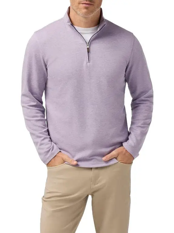 Mizzen+main Kpi Quarter Zip Pullover - Purple Dusk Heather