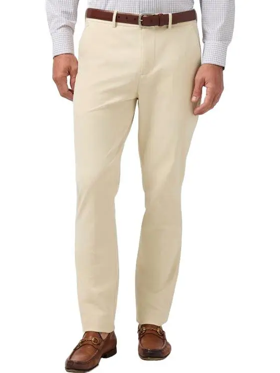 Mizzen+main Upton Flat Front Chinos - Oat