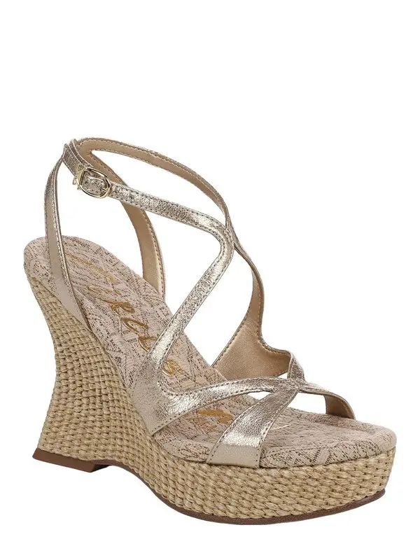CIRCUS NY BY SAM EDELMAN Trina Platform Wedge Sandal - Soft Gold