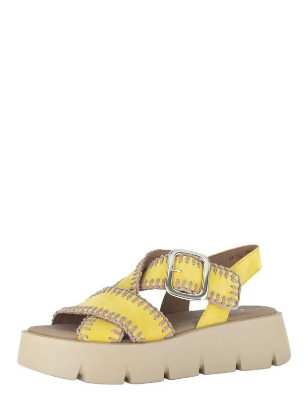 Gabor Ankle Strap Platform Sandals - Sun