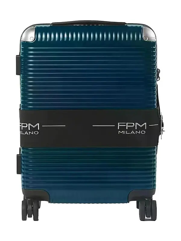 FPM MILANO 55m Bank Zip Deluxe Spinner Luggage Bag - Blue