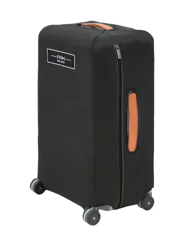 FPM MILANO Bank Zip Deluxe Trunk On Wheels Cover Check-in - Black