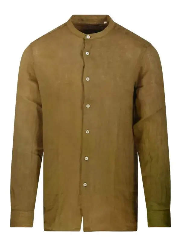 Altea Long-sleeve Buttoned Shirt - Brown