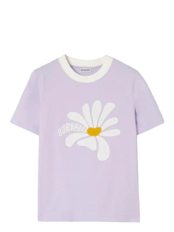 Burberry Daisy Cotton T-shirt - Clematis Purple
