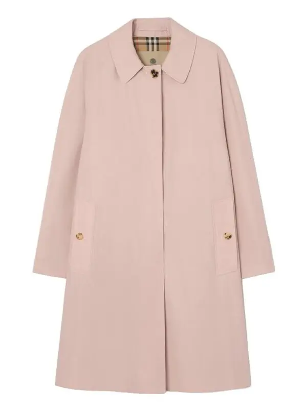 Burberry Mid-length Tropical Gabardine Camden Car Coat - Pale Sugar Pink