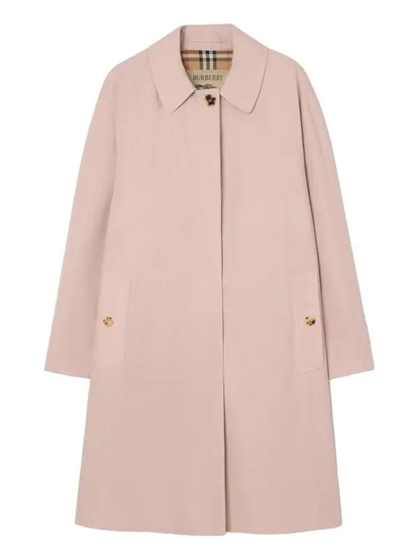 Burberry Mid-length Tropical Gabardine Camden Car Coat - Pale Sugar Pink