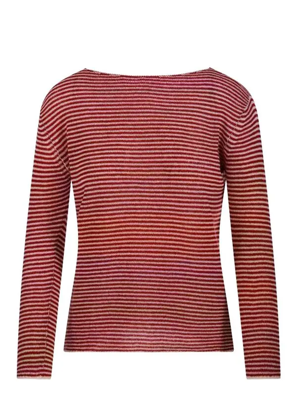 BEYOU Striped Knitwear - Red
