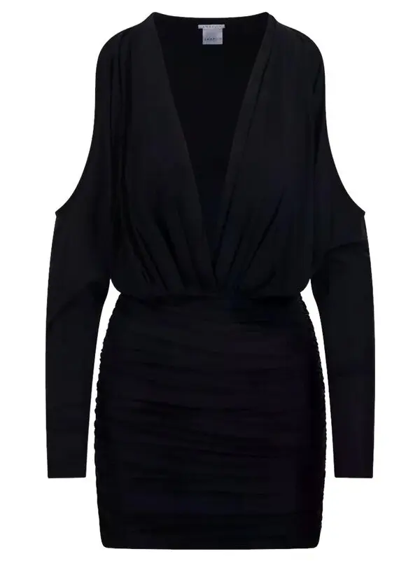 AMAZUIN Cold-shoulder Dress - Black