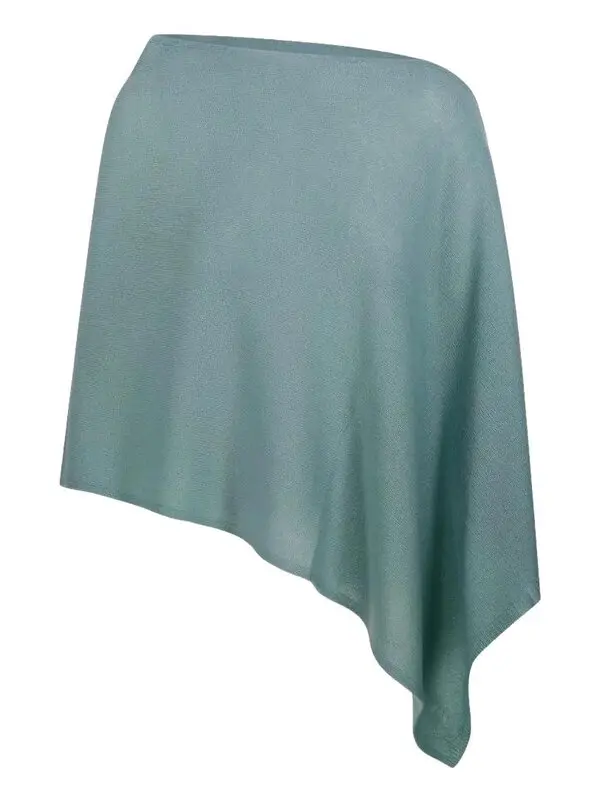 BEYOU Asymmetric Poncho - Blue