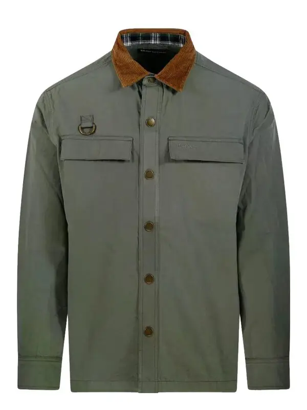 Barbour Corduroy Collar Pocket Shirt - Green