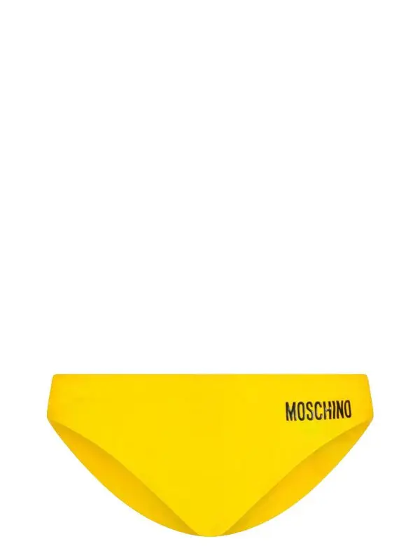 Moschino Logo-print Swim Trunks - Yellow