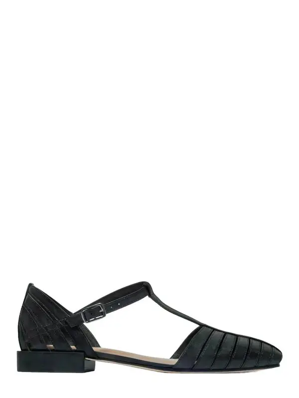Bernardo T-strap Ballet Flats - Black