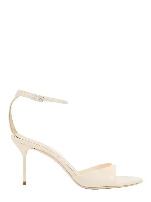 Paris Texas Ankle Strap Leather Sandals - Neutrals