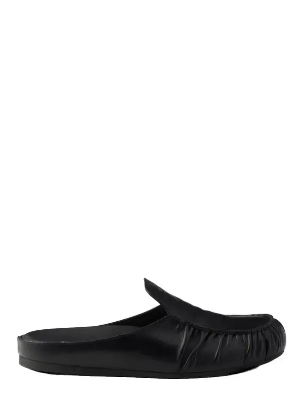 Prada Leather Mules - Black