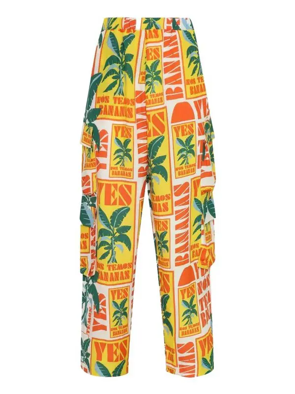 AMIR SLAMA Graphic Print Trousers - Yellow