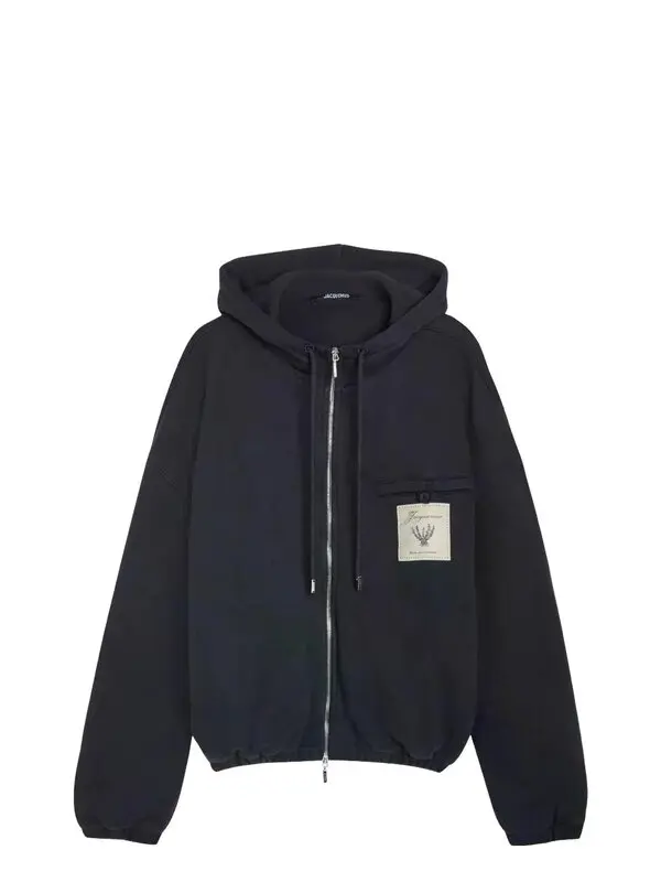 Jacquemus Torneo Hooded Zip Sweatshirt - Blue