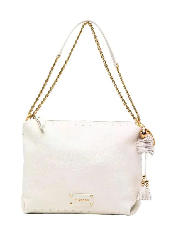 LA CARRIE Tassel-detail Shoulder Bag - White